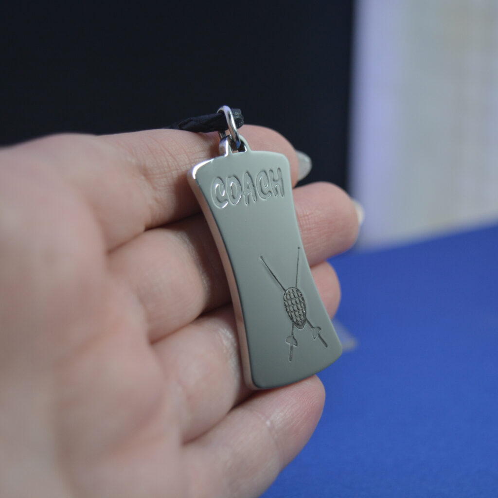 Stainless steel Fencing Keychain FEN07 – Winners Jewerly